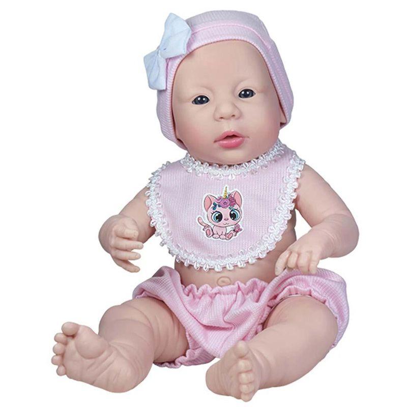 Boneca Bebê Coleção Doll Realist Babies Com Babador Sid Nyl - Boneca ...