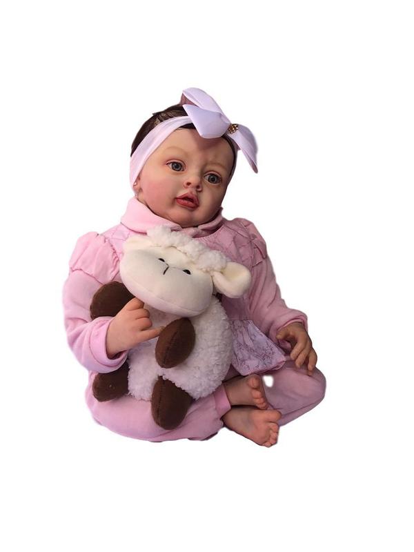 Boneca Bebe Reborn By Baby Dolls Chloe Corpo Pano Versão 4 - Baby ...