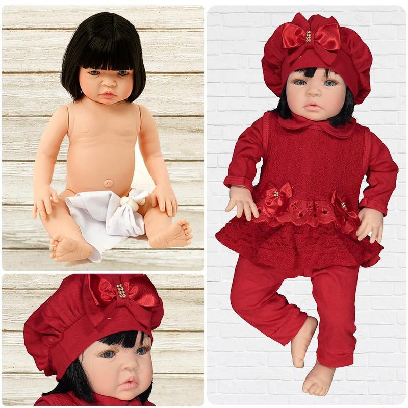 Boneca Bebe Reborn Lais Vermelha De Silicone Cegonha Dolls - Cegonha ...