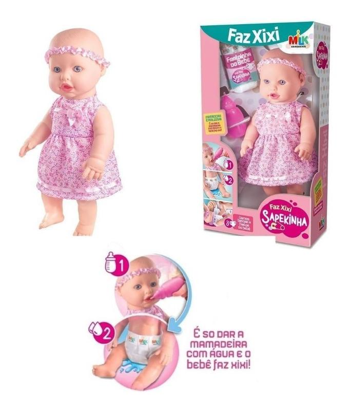 Boneca Bebezão F Xixi De Verdade - Milk Brinquedos - Bonecas - Magazine ...