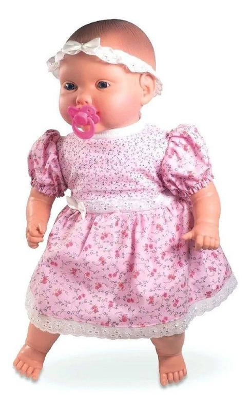 Boneca Bebezão Menina Athina Com Som - Milk Brinquedos - Bonecas ...