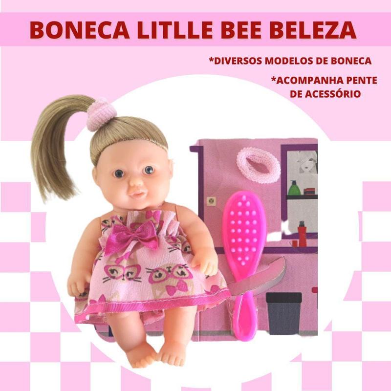 Boneca Beleza Bebê Little bee baby reborn bonequinha brinquedo menina ...