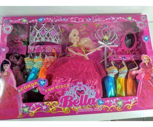 Boneca Bella Fashion Doll C/ Coroa 8 Vestidos E Acessórios - Bella - Bonecas - Magazine Luiza