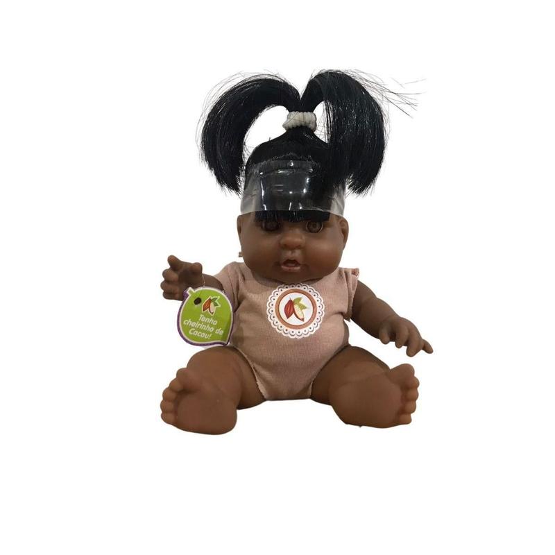 Boneca Bella Fruta Baby 16Cm Cheirinho De Cacau Presente Brinquedo ...