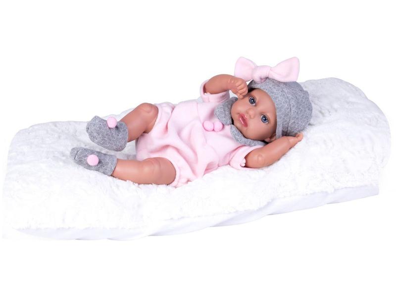 Boneca Boutique Dolls eborn Macacão Rosa - com Acessórios Super Toys ...