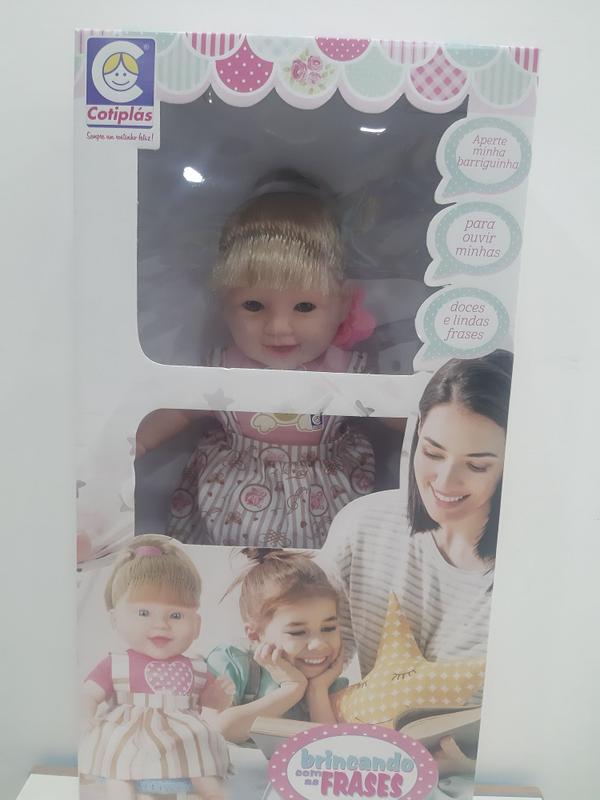Boneca Brincando com as Frases - Cotiplás - Bonecas - Magazine Luiza
