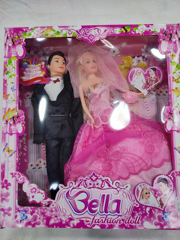 Boneca Casal Noivos Bella Fashion Doll Com Acessórios - Bella Dolls - Bonecas - Magazine Luiza