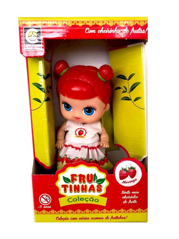 Boneca Colecao Frutinhas Morango - Cotiplas - Bonecas - Magazine Luiza
