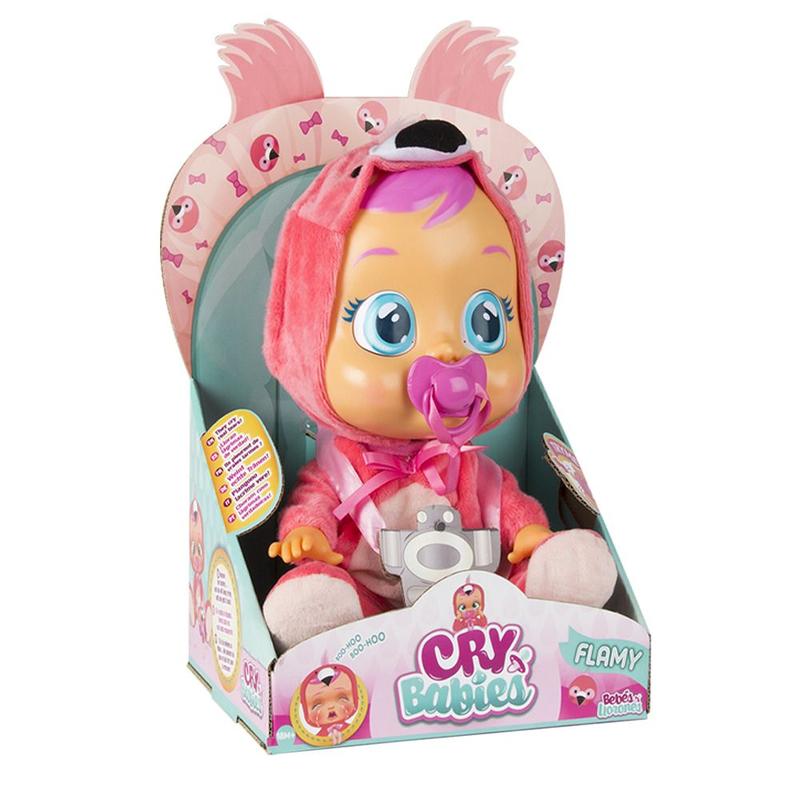 Boneca Cry Babies Flamy Chora Lágrimas De Verdade Baby Multi ...