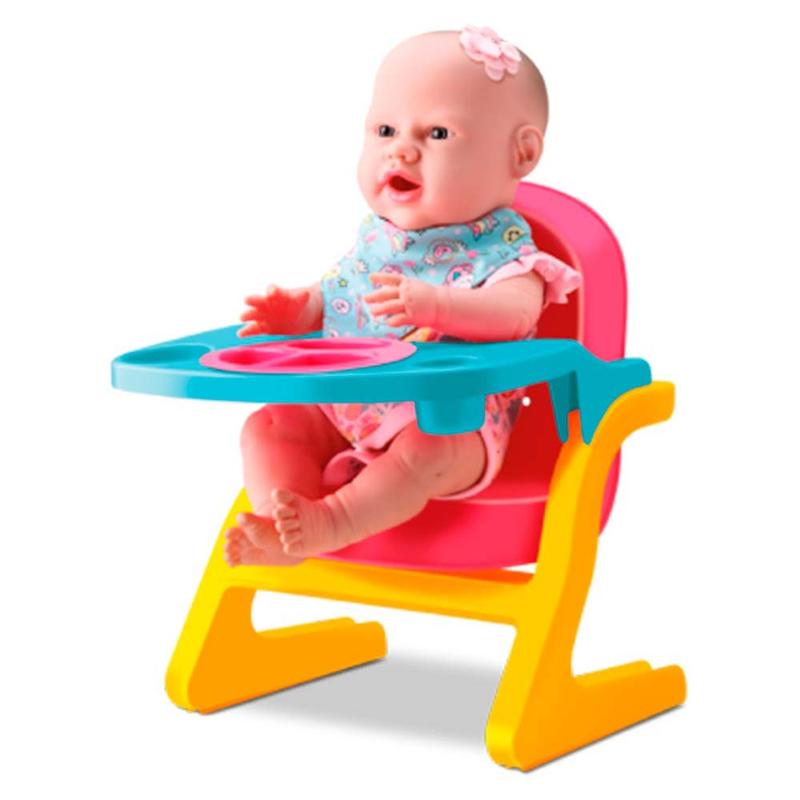 Boneca de Vinil - Diver New Born - Brincar de Papinha - Divertoys ...