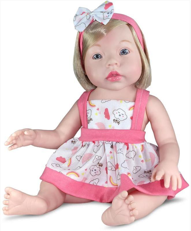 Boneca Doll Realist Small Tipo Reborn Com Acessórios Loira - Sidnyl ...