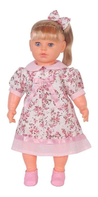 Boneca Flora C/ Olhos Móveis + Fala 30 Frases - Adijomar - Bonecas - Magazine Luiza
