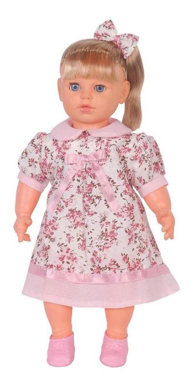 Boneca Flora Olhos Móveis + Fala 30 Frases - Adijomar - Bonecas ...