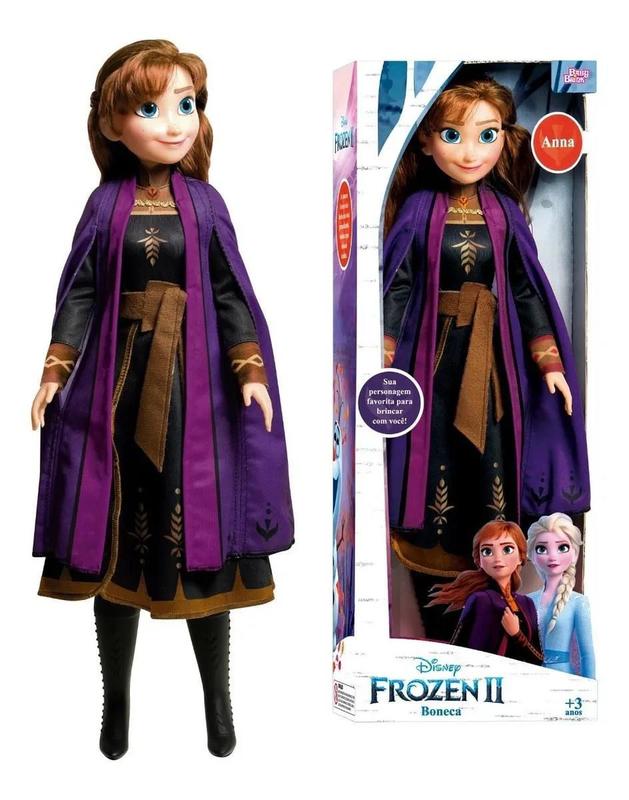 Boneca Gigante Anna Frozen 2 80cm Disney Baby Brink - Bonecas ...
