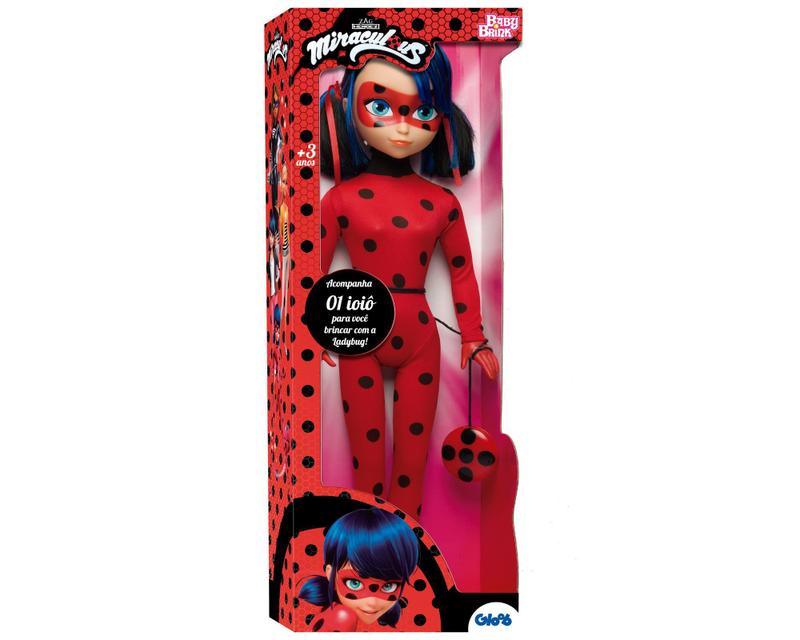 Boneca grande miraculous ladybug c/ ioiô original-licenciada ...