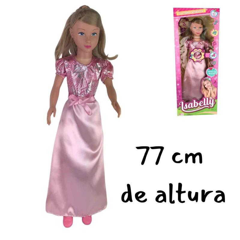 Boneca Isabelly Luxo Gigante Musical Articulada 77 cm - BRINK MODEL ...