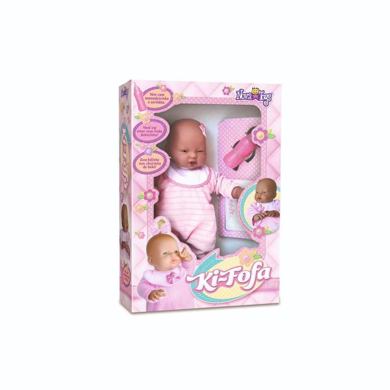 Boneca Ki Fofa Negra Nova Toys - Boneca Negra - Magazine Luiza