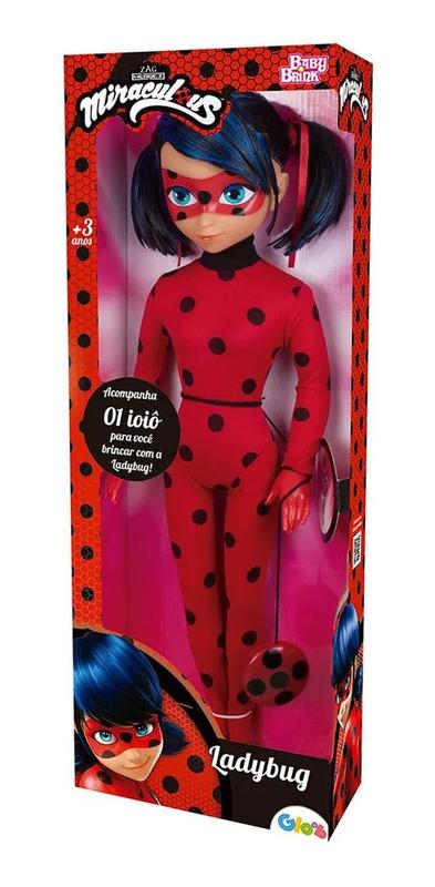 Boneca Ladybug Miraculous Com Ioiô 50cm - Rosita 1860 - Bonecas ...