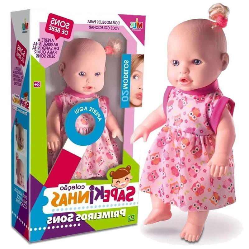 Boneca Little Baby Sons De Bebê Coleção Sapekinha Com Chuca - Milk ...