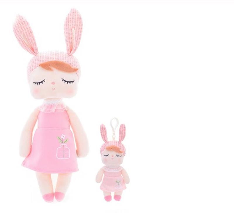 Boneca Metoo Angela Colorida 34 Cm + Mini Angela 15 Cm + Sacola Metoo ...