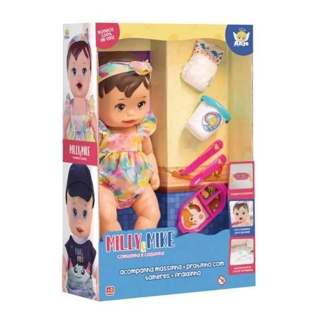 Boneca Milly Come E Faz Caquinha - Anjo Brinquedos - Bonecas - Magazine Luiza