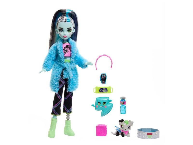 Boneca Monster High Creepover Frankie - com Acessórios Mattel - Bonecas ...