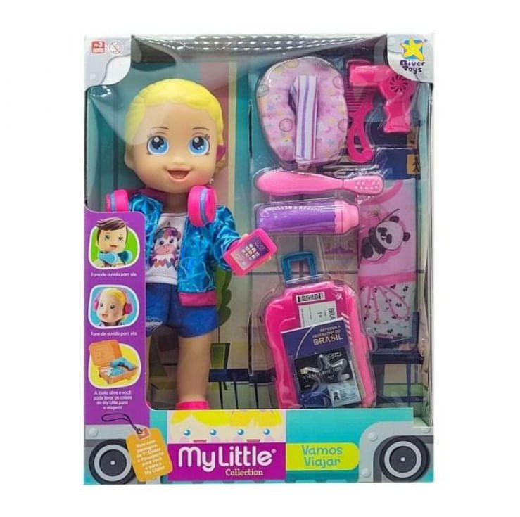 Boneca My Litte Colection - Vamos Viajar - Divertoys - Mini Boneca ...
