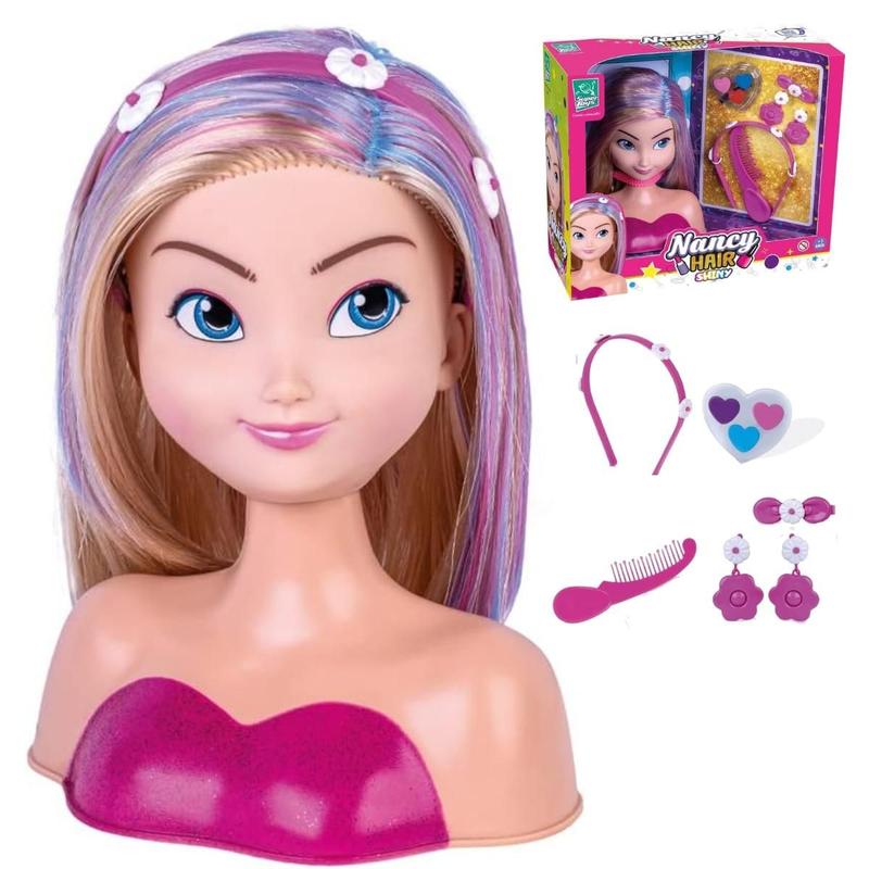 Boneca Nancy Hair Shine Para Pentear E Acessórios Supertoys - Super ...