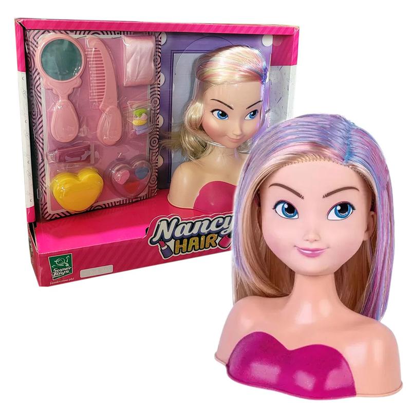 Boneca Nancy Hair Shiny Busto Faz Penteado - Super Toys - Bonecas ...