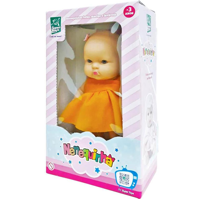 Boneca nenequinha careca 21cm super toys - Bonecas - Magazine Luiza