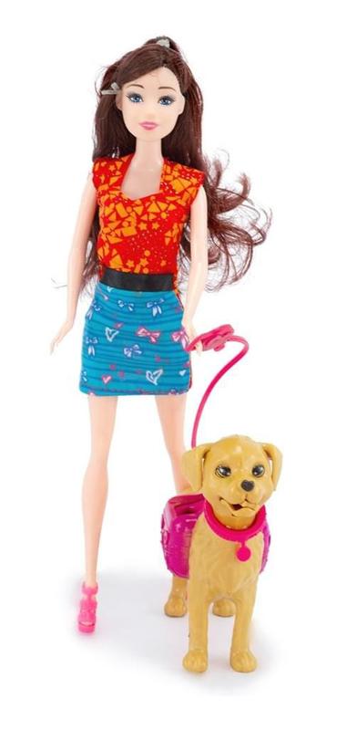 Boneca Passeio Do Cachorro Faz Coco - Goal Kids - Bonecas - Magazine Luiza
