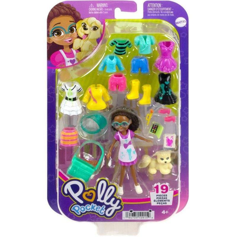 Boneca - Polly Pocket - Conjunto de Looks Roxo - MATTEL - Boneca Polly ...