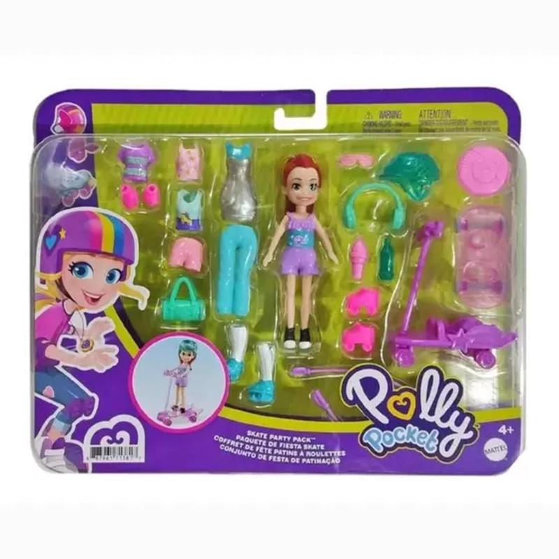 Boneca Polly Pocket Festa de Patinação Mattel - 887961713817 - Bonecas ...