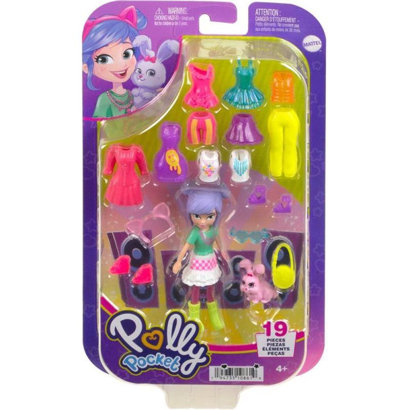 Boneca Polly Pocket Pacote da Moda Médio - Mattel - Boneca Polly Pocket ...