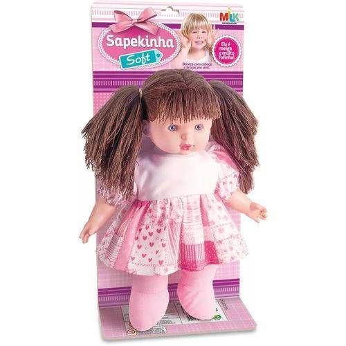 Boneca Sapekinha Soft Cores Variadas 40cm- Milk - Bonecas - Magazine Luiza