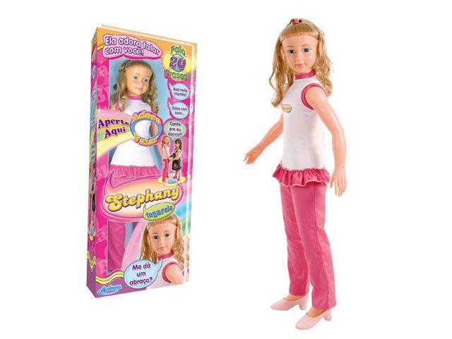 Boneca Stephany Tagarela - Acalanto 25 - Bonecas - Magazine Luiza