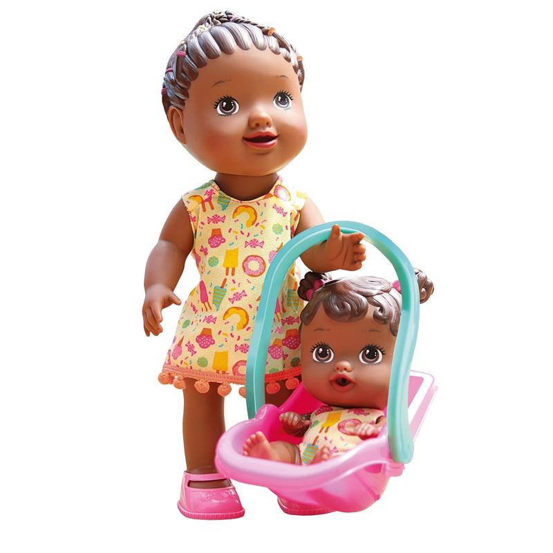 Boneca Tal Mae Tal Filha Tipo Baby Alive Negra - Divertoys - Bonecas e ...