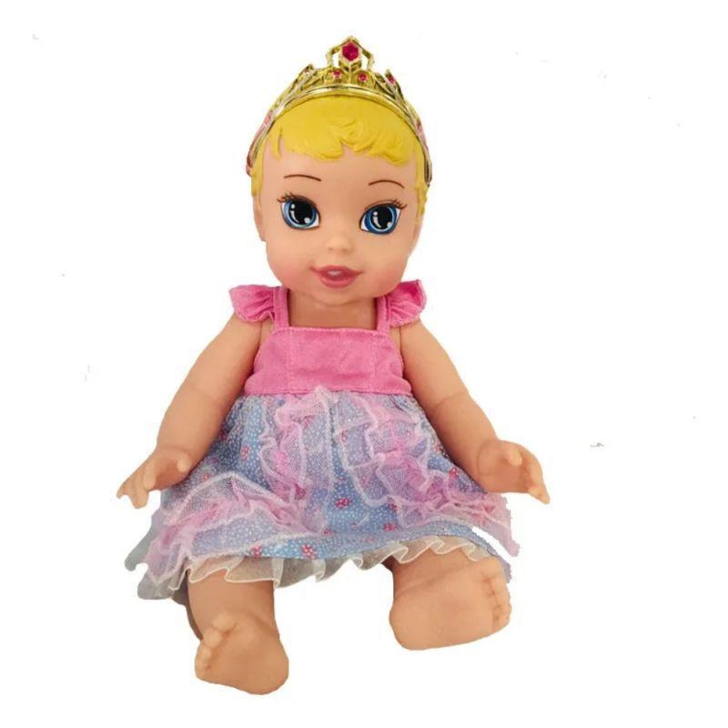 Boneca Vinil Princesa Baby Cinderela Luxo 30 Cm Mimo - Bonecas ...