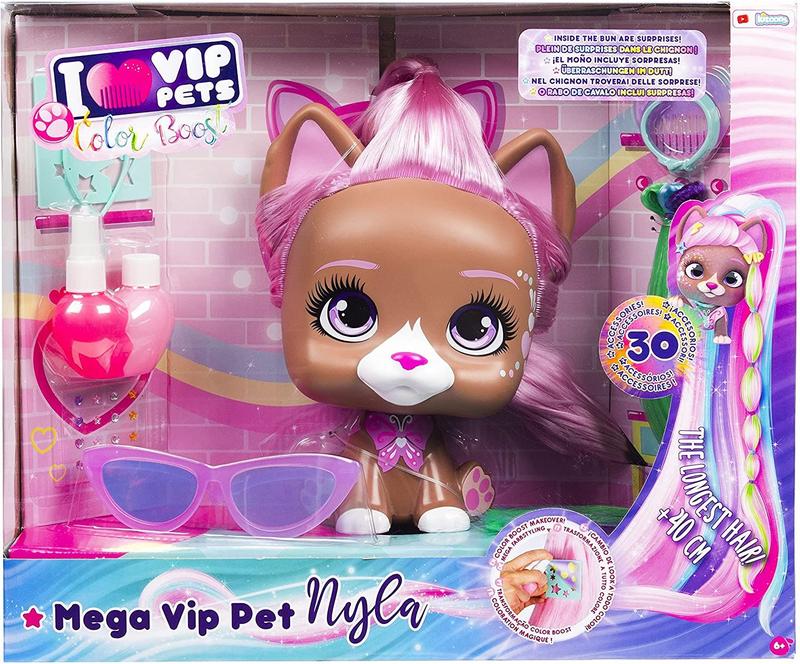 Boneca VIP Pets Color Boost IMC Toys - Mega Pet Nyla, 30+ acessórios ...
