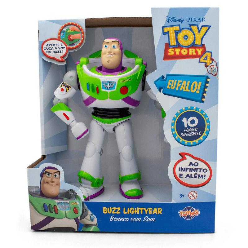 Boneco Articulado Buzz Lightyear Com Som Toy Story Toyng - Bonecos ...