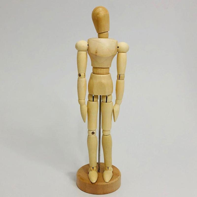 Boneco articulado de madeira 21,5cm - Golden Rio - Bonecos - Magazine Luiza