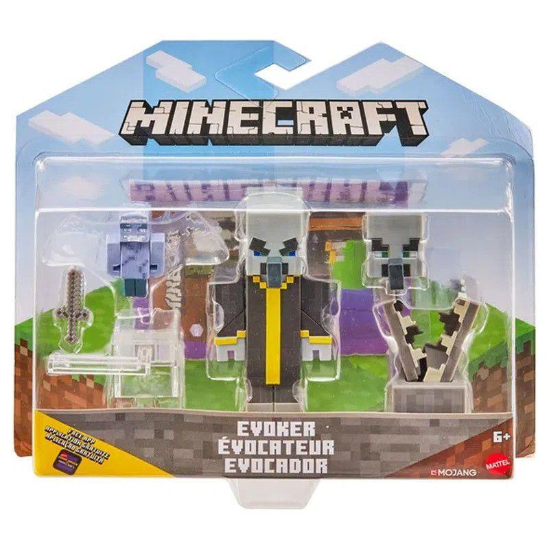 Boneco Articulado - Minecraft - evocador - Mattel - GRD96 - Boneco ...