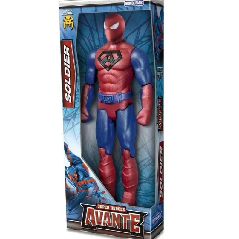 Boneco Articulado Solder Avante Super Heroes 34 Cm Grande - REVAL ...