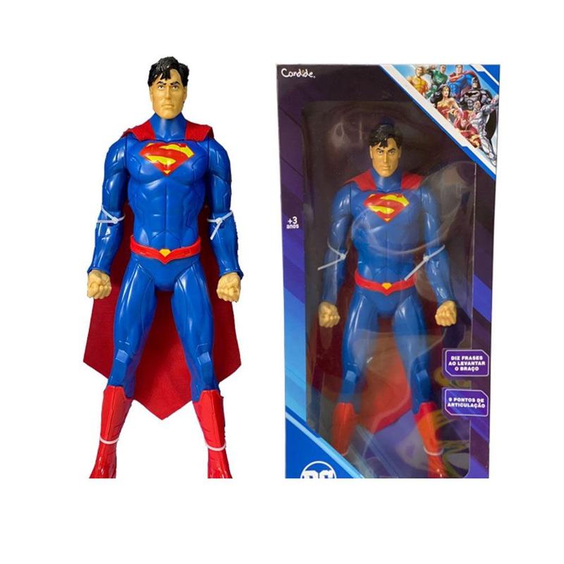 Boneco Articulado Super Homem Candide DC 30cm - Boneco Superman ...