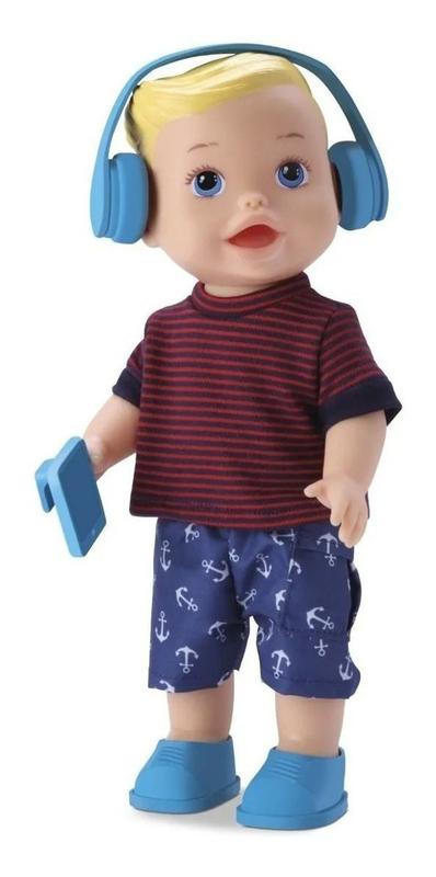 Boneco Baby My Little Collection Alive Boy 32cm - Divertoys - Bonecas ...