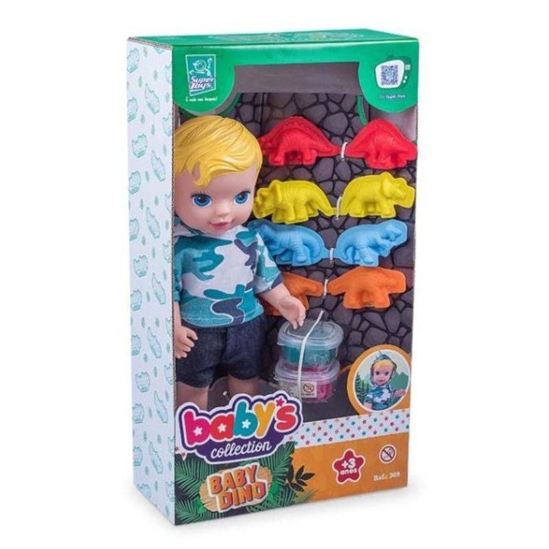 Boneco Babys Collection Dino Baby - Bonecos - Magazine Luiza