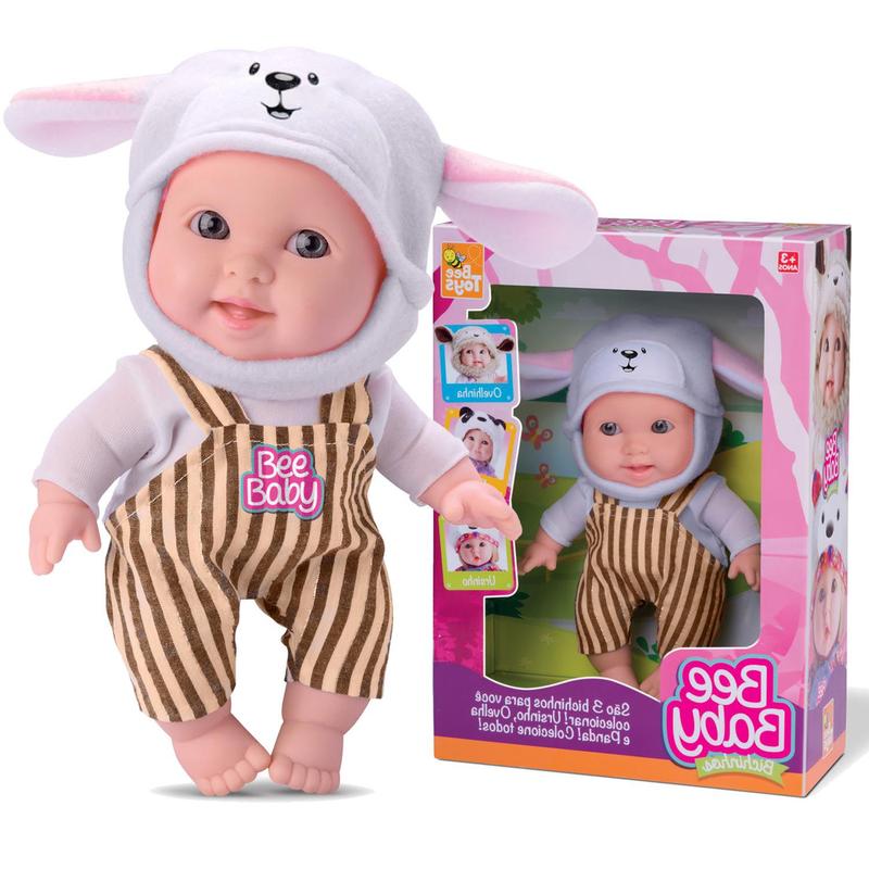 Boneco Bebe Menino Infantil Bee Baby Bichinhos Ovelha Vinil - Bee Toys ...