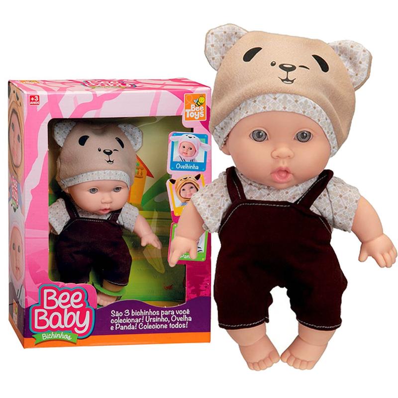 Boneco Bebê Menino Infantil Bee Baby Bichinhos Ursinho Vinil - Bee Toys ...