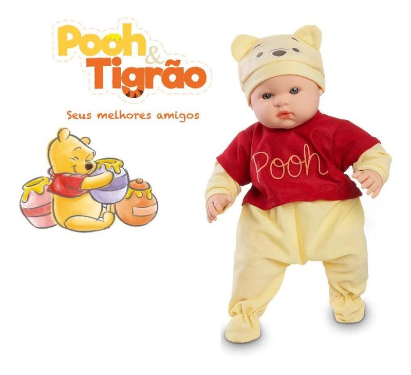 Boneco Bebe Pooh Coleção Melhores Amigos Com Acessórios - ROMA ...