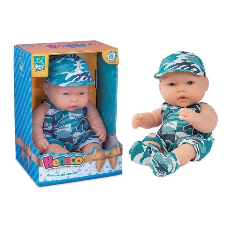 Boneco Bebe Reborn Menino Neneco 40cm Macio e Cheiroso Super Toys ...